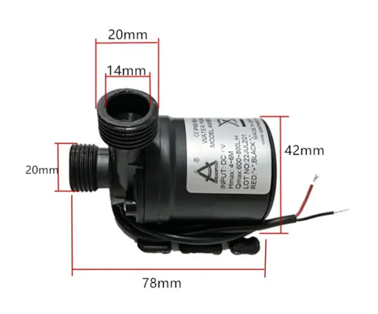 Mini Vodena Pumpa 12V 800L/h Cena Srbija